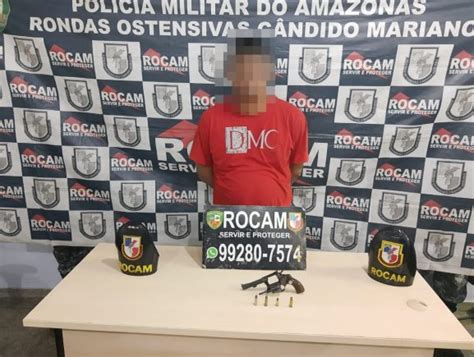 Rocam detêm em flagrante homem arma de fogo no Centro SSP