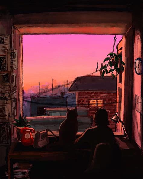 Lofi Sunset Artwork That I Made During Quarantine Lols Isfp HD Phone