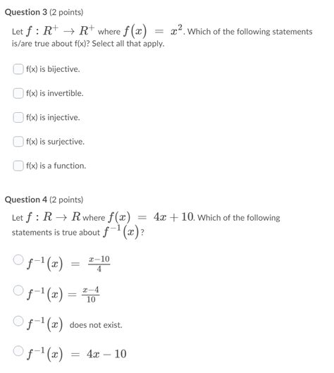 solved question 1 2 points let f r → z where f x