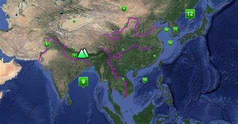 Sample Asian Map Scribble Maps