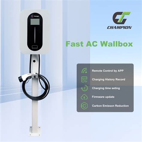 AC Wallbox 7kw EV Charger 32A EV Charger Station Type 2 Evse IP54 Wall