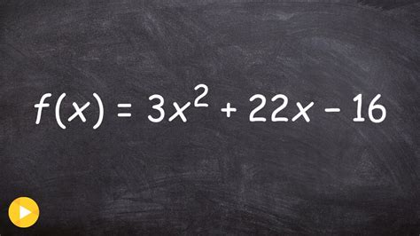how to find the zeros of a quadratic function box method quadratic function youtube