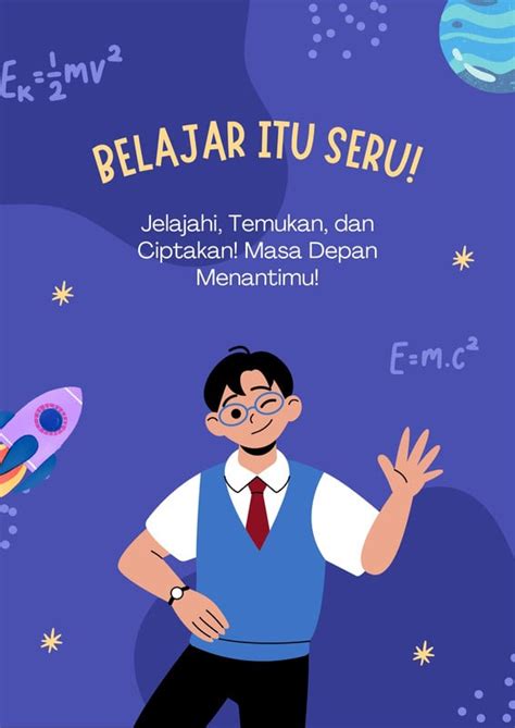 Halaman Gratis Contoh Poster Ruang Kelas Keren Canva