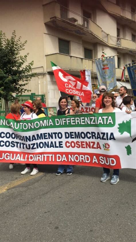 Da Cosenza Un Deciso No All Autonomia Differenziata E Al DDL Calderoli