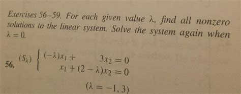 solved for each given value x find all nonzero solutions to