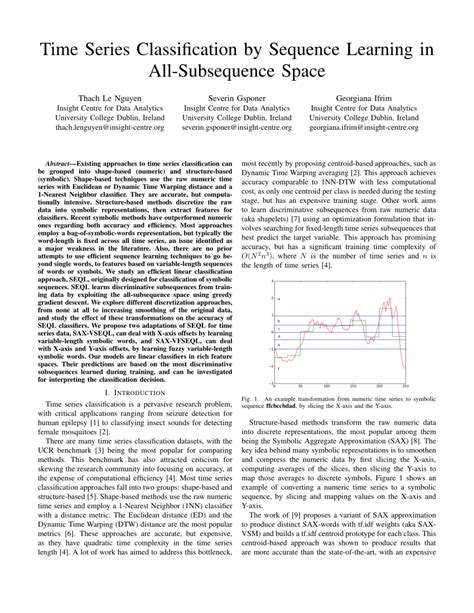 pdf time series classification by sequence learning in all subsequence space
