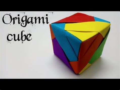 How To Fold A Diy Origami D Cube Youtube