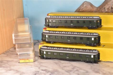 Liliput H0 4 Achs Personenwagen der BBÖ 3 tlg Nr 284 280 10 eBay