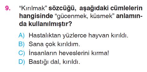 4 Sınıf Türkçe Sözcükte Anlam Gerçek Mecaz Terim 1 Testi Çöz 2024