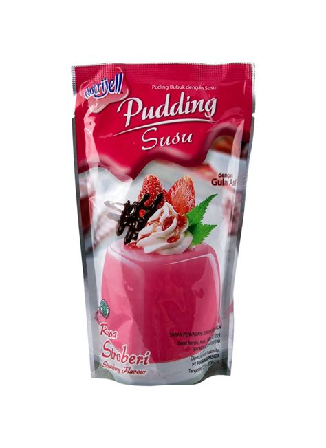 Resep Puding Susu Strawberry Nutrijell