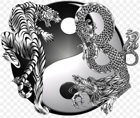 Yin And Yang Chinese Dragon Fire Symbol PNG 2313x1956px Yin And Yang