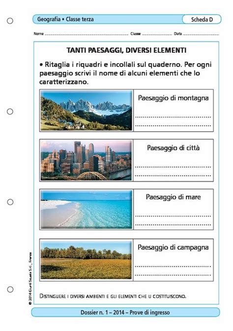 Tanti Paesaggi Diversi Elementi Giunti Scuola