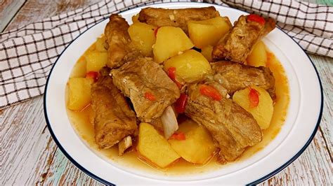 Guisado De Costillas Con Patatas Super F Cil Y R Pido Youtube