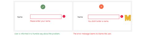 ux design practices error screens and messages