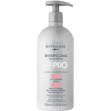 Shampooing lait d amande douce Hair pro Liss Extrême Byphasse 750ml