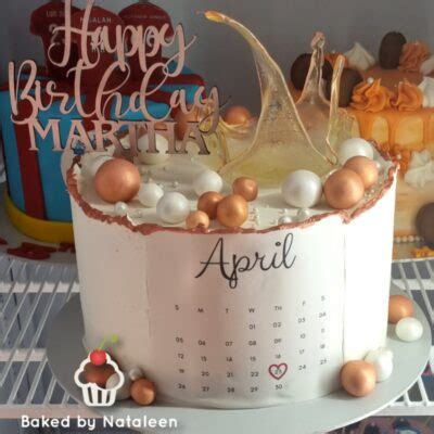 Calendar Birthday Cakes Baked By Nataleen