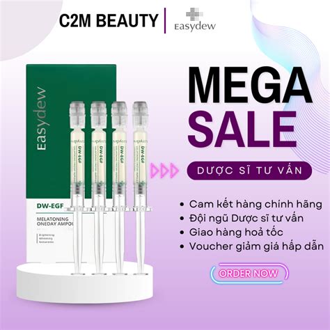 Easydew DW EGF Melatoning Oneday Ampoule Essence Supports Skin
