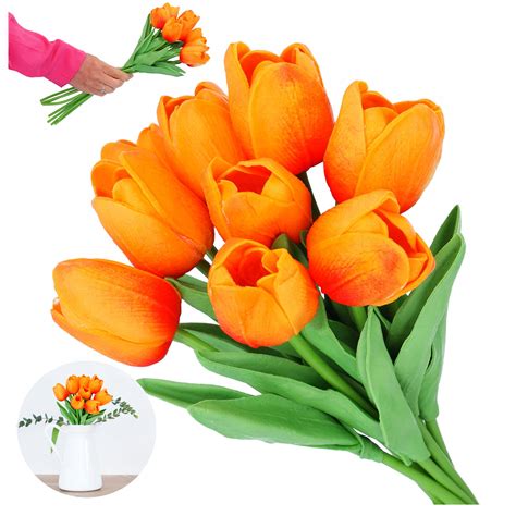 TULIPANY BUKIET TULIPANÓW SZTUCZNE KWIATY na balkon jak żywe do wazonu