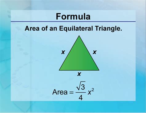 equilateral triangle area