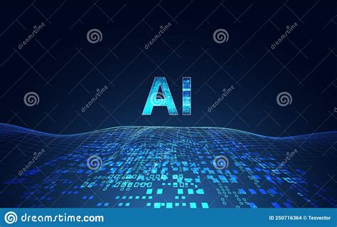 Abstract Technology Ai Computing Concept Working Data Of Artificial Intelligence And Futuristic