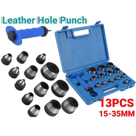 Kit de poinçonnage pour trous de 5 à 35mm 13 pièces papier pour joint