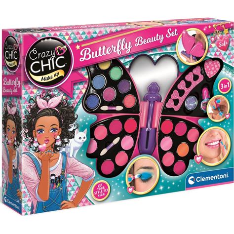 CLEMENTONI Crazy Chic Make up Motýl 3v1 DárkyHry cz