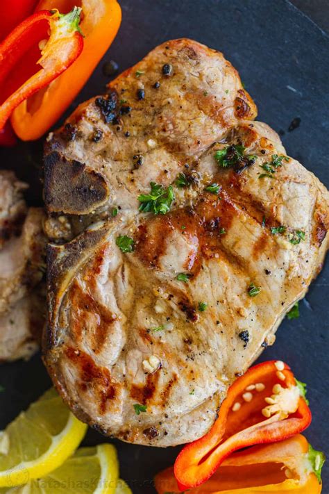 Juicy Grilled Pork Chops Recipe NatashasKitchen