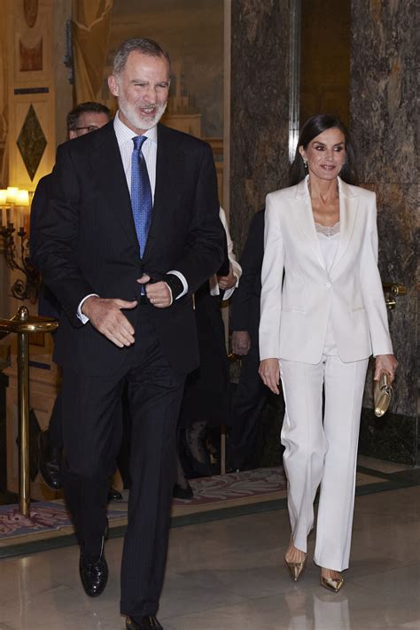 Photo Le Roi Felipe VI Et La Reine Letizia D Espagne Lors De La
