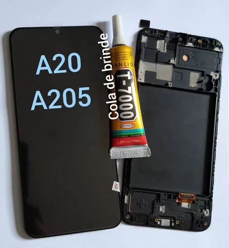 Tela Frontal A20 A205 Aro Original pelicula capinha cola Frete grátis