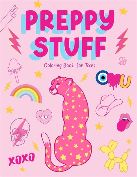 Preppy Stuff Coloring Book For Teens Inspirational Wall Art Teen Girls