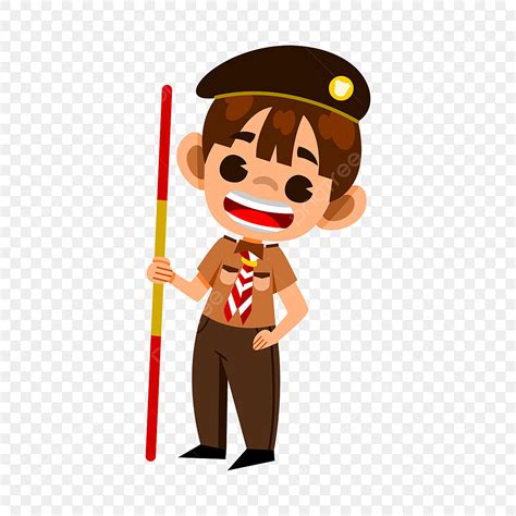 Cartoon Character Illustration Vector Hd Images Gerakan Pramuka