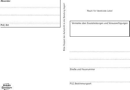 Paketetikette Erstellen