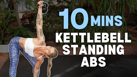 Min Standing Kettlebell Abs Functional Core Workout Beginner