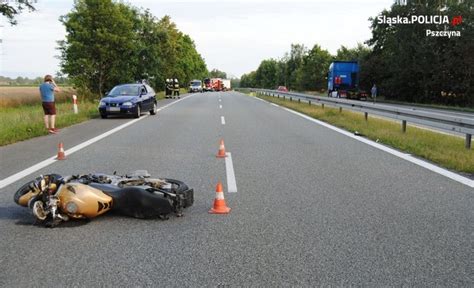 Warszowice tragiczny wypadek na DK 81 Zginął 27 letni motocyklista z