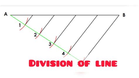 division of line in technical drawing engineering drawing basic technology youtube
