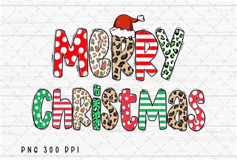 Cute Merry Christmas Sublimation PNG Graphic By Flora Co Studio