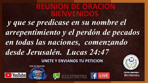 ARREPENTIMIENTO PARA PERDON DE PECADOS YouTube