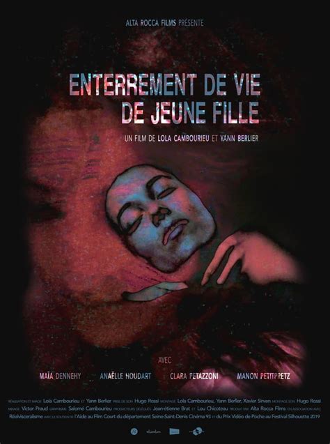Enterrement de vie de jeune fille película 2021 Tráiler resumen