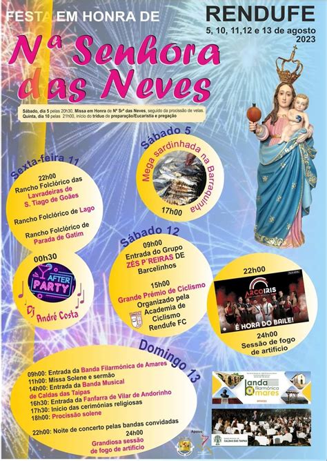 Festa Em Honra De Nossa Senhora Das Neves Rendufe