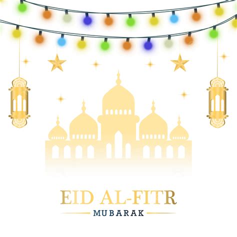 Hình ảnh Thiết Kế Eid Al Fitr Thực Tế Trong Nền Trong Suốt PNG đạo