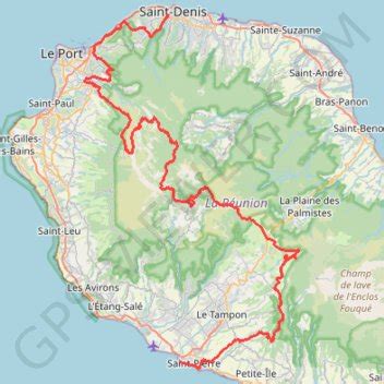 Trace Gps Grand Raid Reunion Diagonale Des Fous Itin Raire