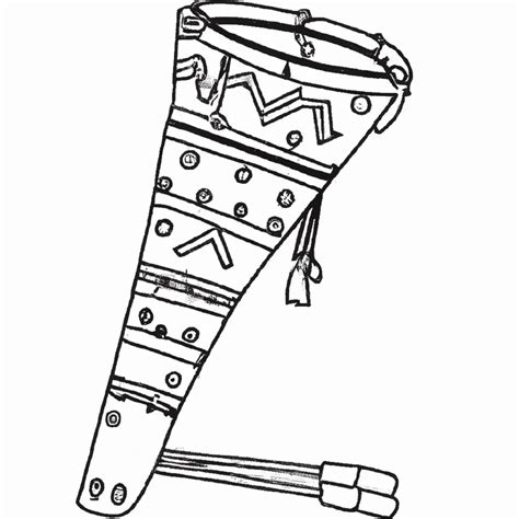 Desenhos De Instrumentos Musicais Ind Genas Para Imprimir E Colorir