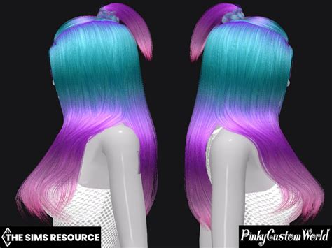 The Sims Resource Fantasy Retexture Of Midnight Fall Hair By JavaSims