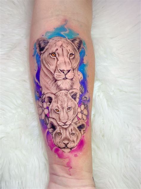 Tatuagem Leoa E Filhote 60 Ideias E Seus Significados In 2024 Mom