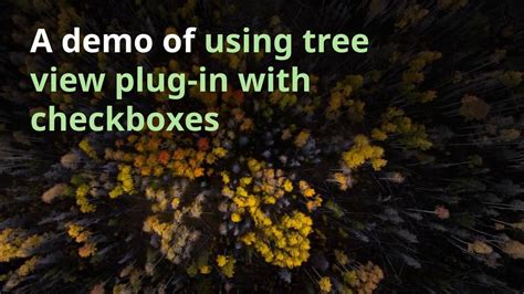 jquery treeview with checkboxes youtube