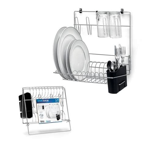 Cook Home Prata Kit Cozinha Escorredor Dobrável de Louças Pratos Copos