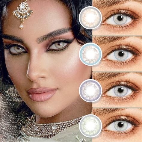 Pure Hazel Contacts On Dark Brown Eyes