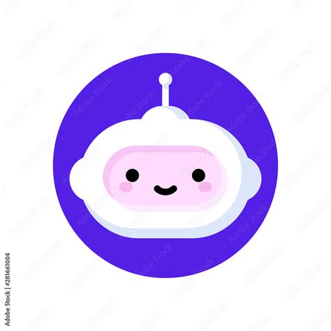 Cute Robot Which Symbolizes Online Chatbot Or Voice Support Service