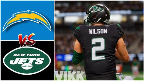 Chargers Vs Jets Week 9 Simulation Madden 24 Exhibition YouTube