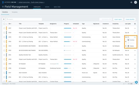 bim 360 checklist archiving bim 360 release notes